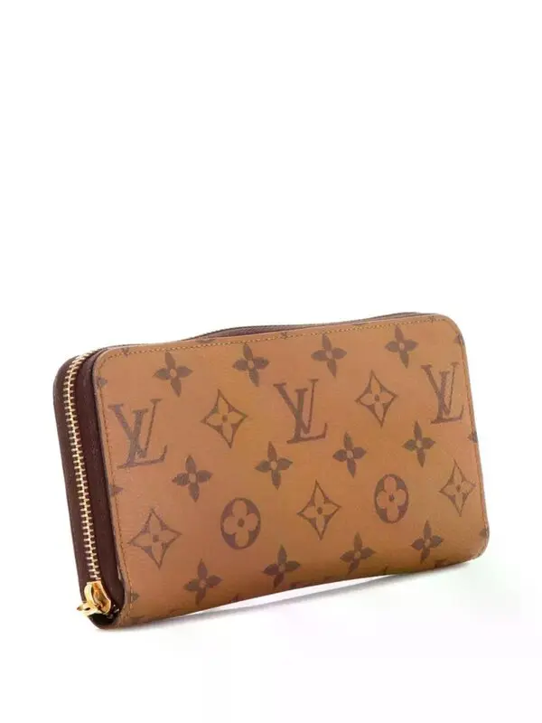 LOUIS VUITTON Zippy Wallet Reverse Monogram Canvas Small Wallets