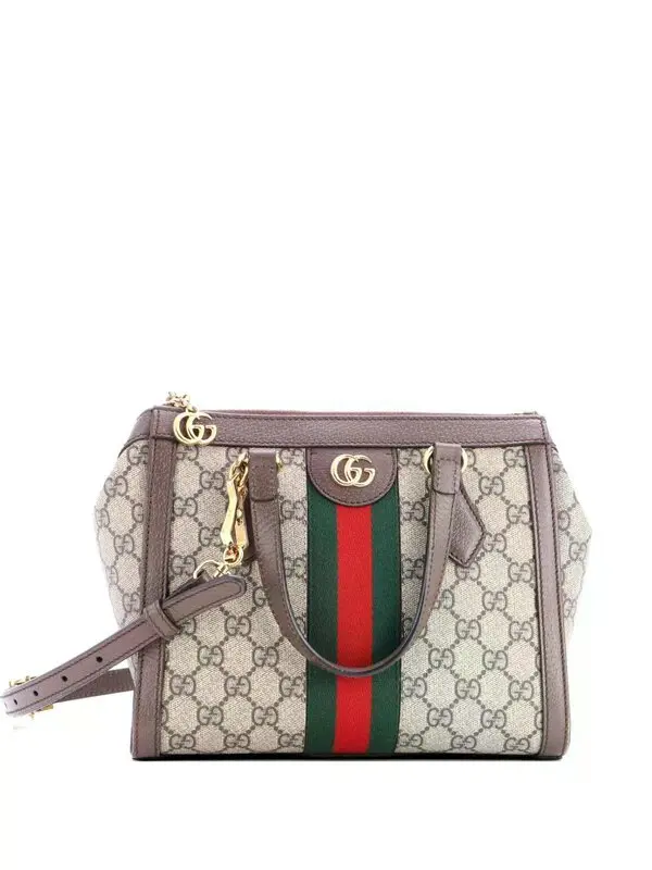 Gucci Ophidia Top Handle Small Tote Bag - Brown