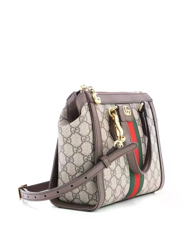 Gucci Ophidia Top Handle Small Tote Bag - Brown