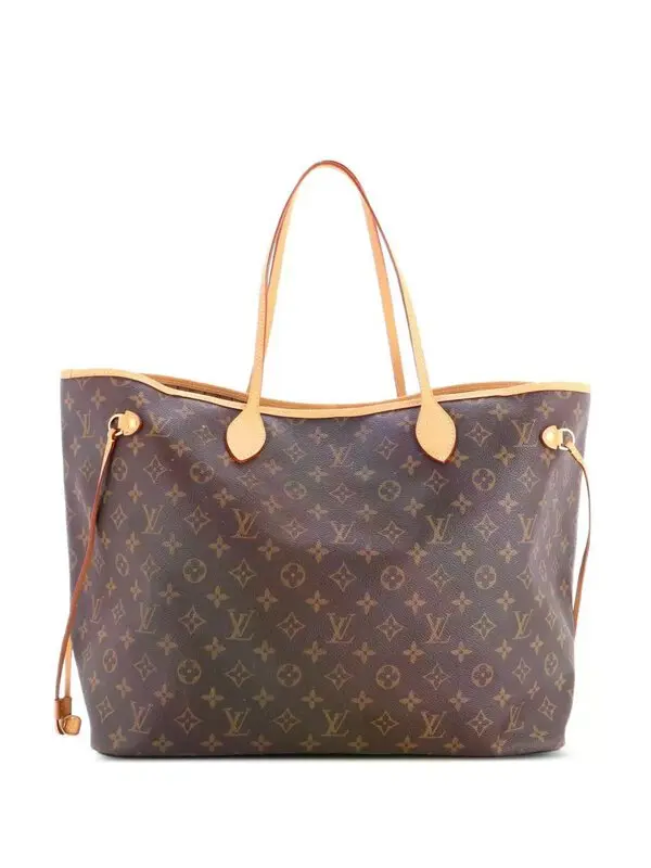 LOUIS VUITTON Neverfull Monogram Canvas Gm Tote Bag - Brown