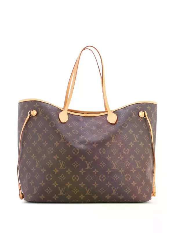 LOUIS VUITTON Neverfull Monogram Canvas Gm Tote Bag - Brown