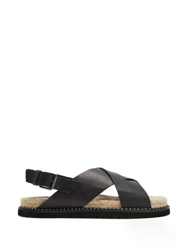 CastaÑer Tiago Crossover-strap Leather Sandals - Brown