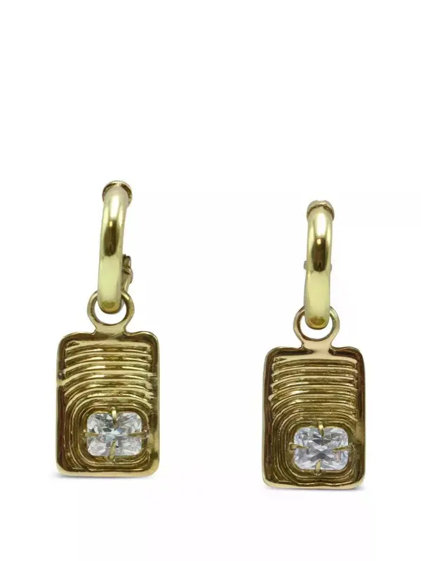 ELLERY Embellished Hoop Earrings