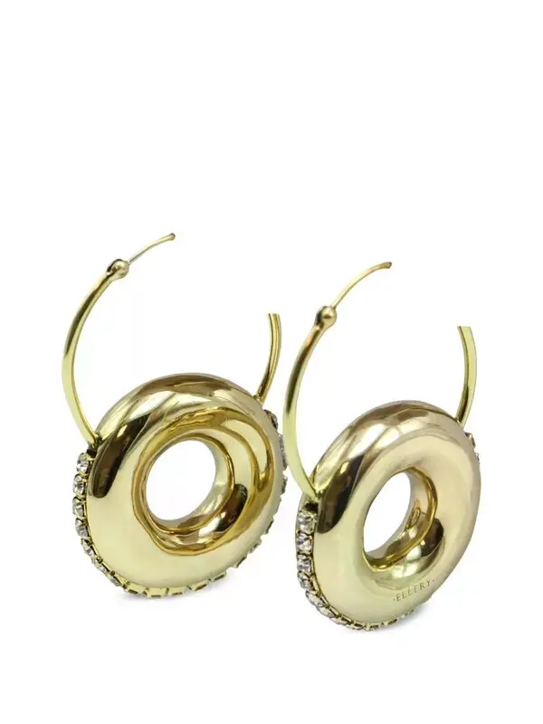 ELLERY Crystal-embellished Hoop Earrings