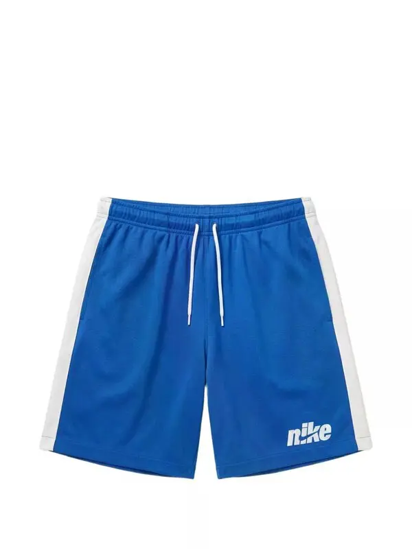 Nike Logo-print Mesh Shorts With Side Stripe Detail