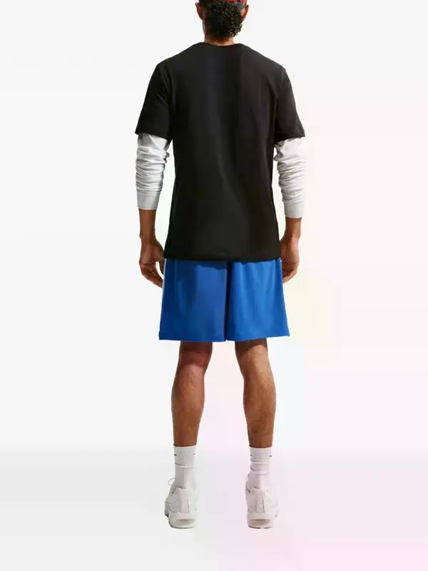 Nike Logo-print Mesh Shorts With Side Stripe Detail