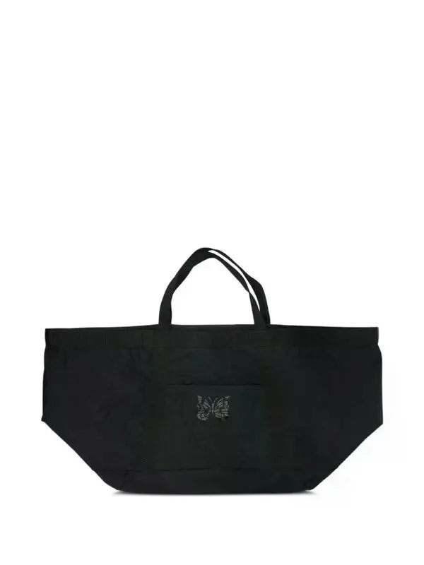 Needles Quilted Butterfly-patch Tote Bag - Black