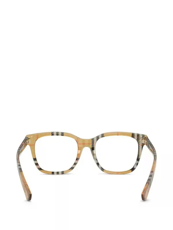 Burberry Check-pattern Square-frame Glasses