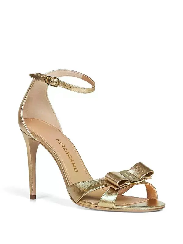 FERRAGAMO Vara Bow Sandals - Gold