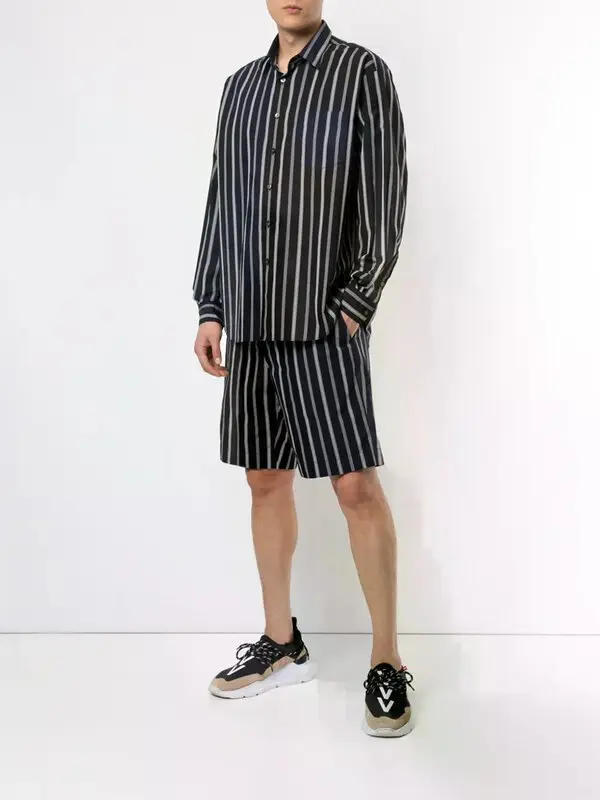 PORTS V Two Tone Striped Shirt