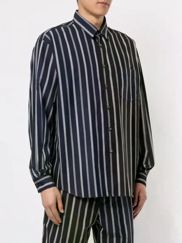 PORTS V Two Tone Striped Shirt