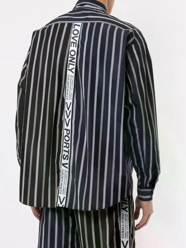 PORTS V Two Tone Striped Shirt