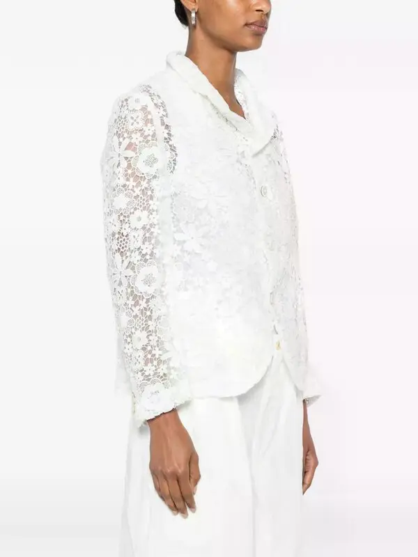 Comme Des Garçons Floral Lace Blazer