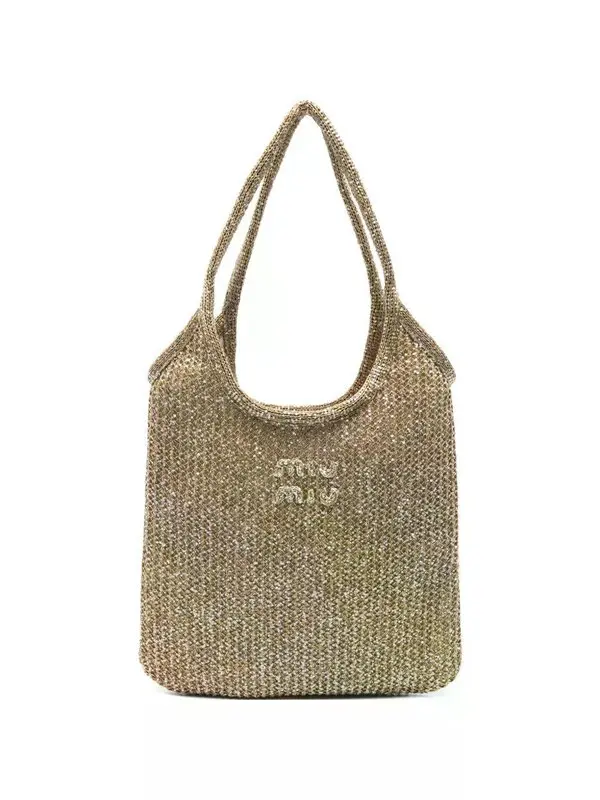 Miu Miu Sequin-embellished Shoulder Bag