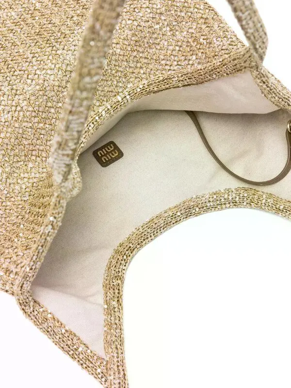 Miu Miu Sequin-embellished Shoulder Bag