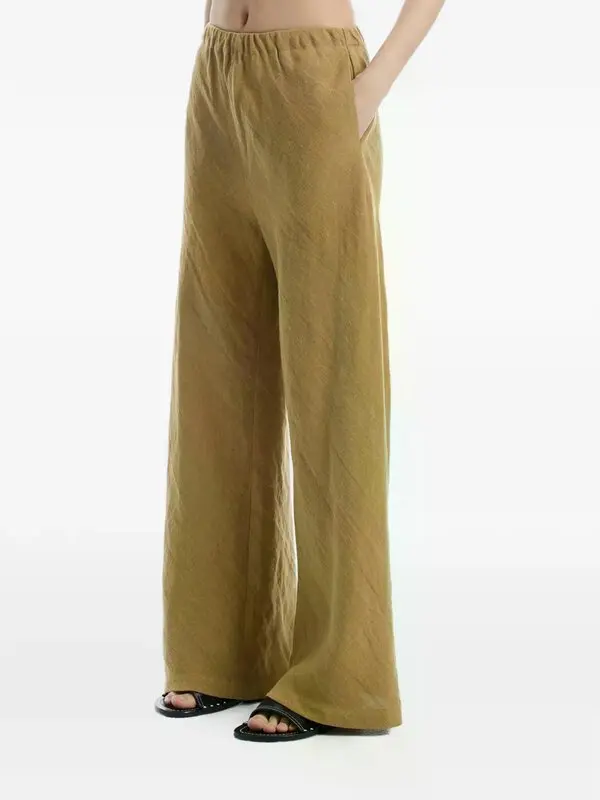 INTO THE EAST Elasticated Waist Wide-leg Trousers