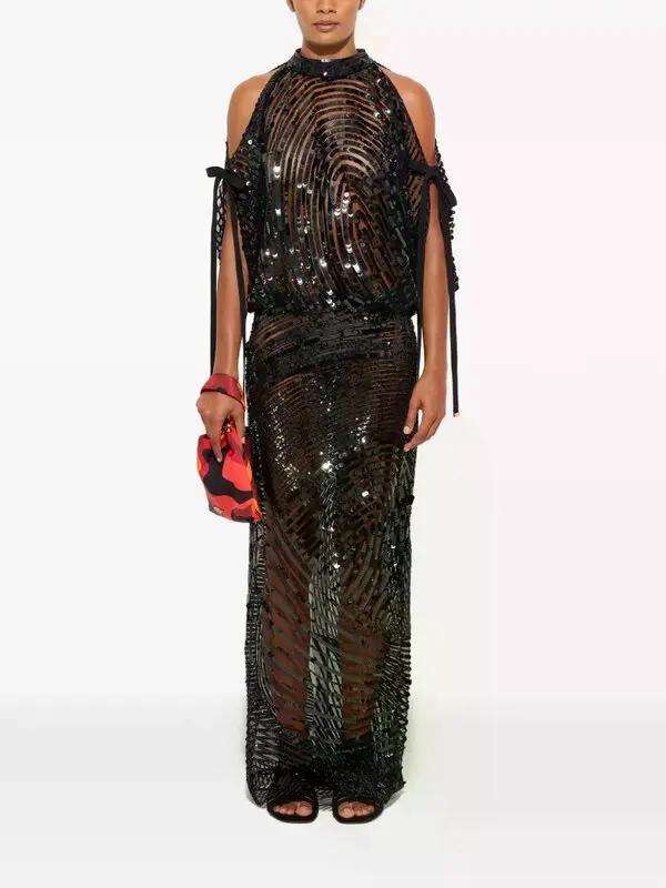Emilio Pucci Embellished Sequined Maxi Dress