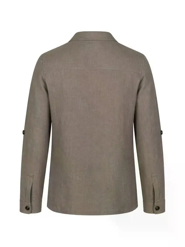 HOOD Linen Patch-pocket Jacket