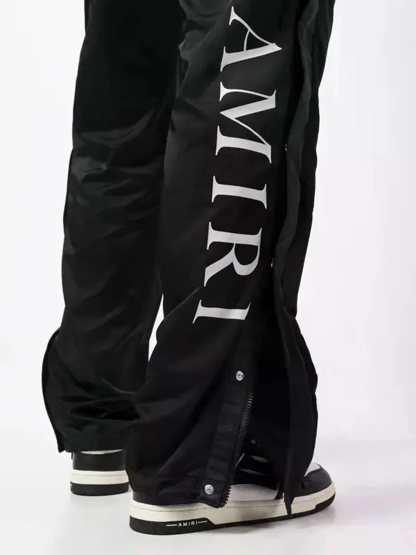 Amiri Logo-print Straight-leg Trousers