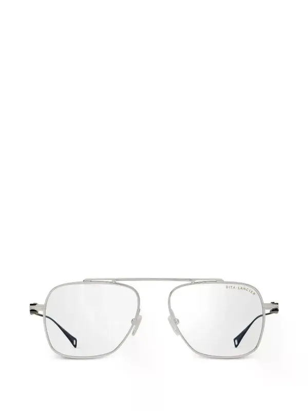 Dita Double-bridge Frame Glasses - Silver