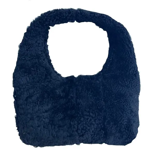 TIRILLM Lotte Handmade Sherling Scrap Small Bag - Black