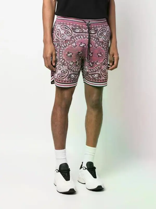 Amiri Paisley-print Track Shorts