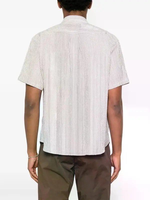 LA PAZ Stripe-print Seersucker Shirt