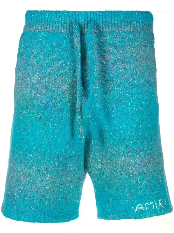 Amiri Embroidered Logo Knitted Shorts