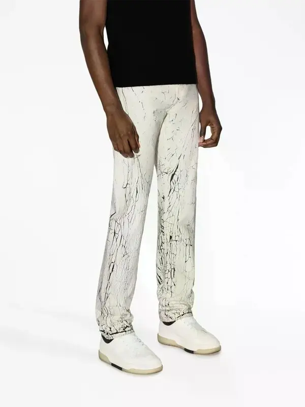 Amiri Mud Crack Straight-leg Jeans