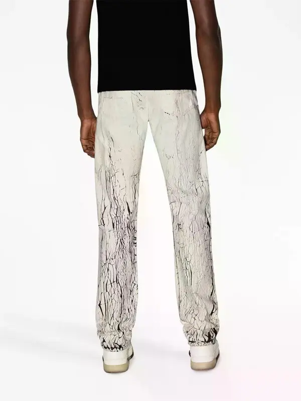 Amiri Mud Crack Straight-leg Jeans
