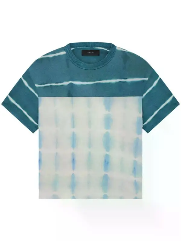 Amiri Tie-dye Logo Print Sweatshirt - Blue