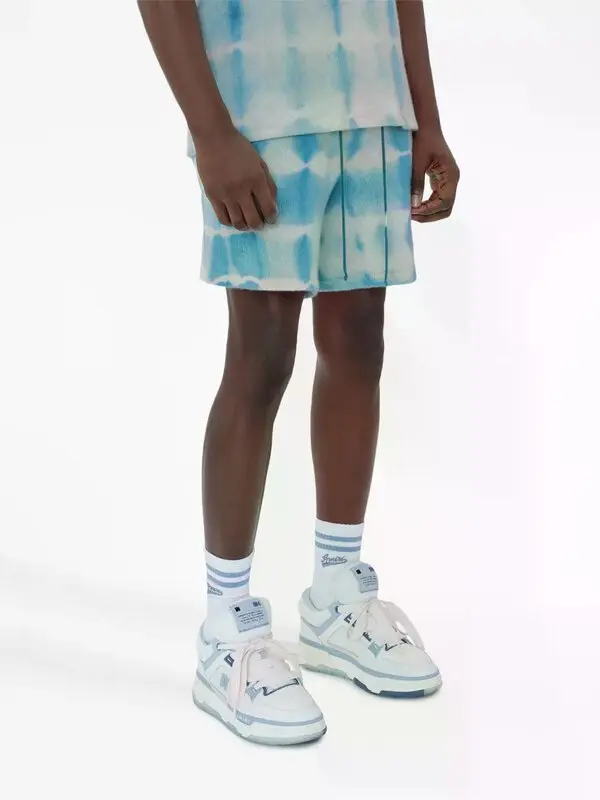Amiri Tie-dye Pattern Cashmere Blend Shorts