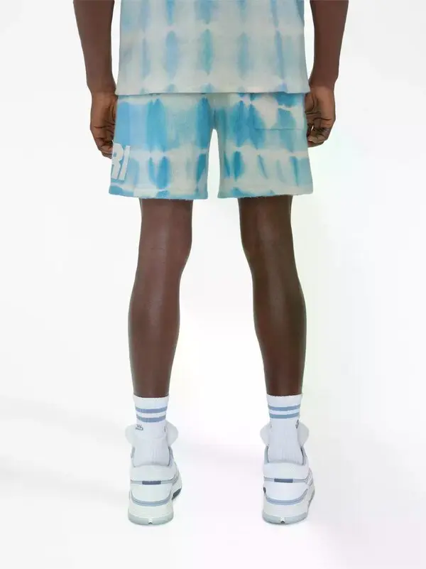 Amiri Tie-dye Pattern Cashmere Blend Shorts