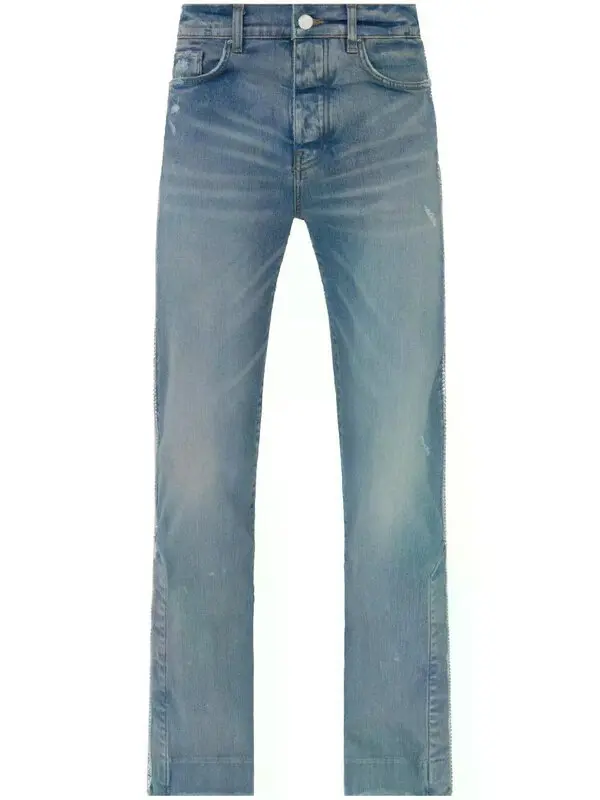 Amiri Crystal Embellished Flared Jeans