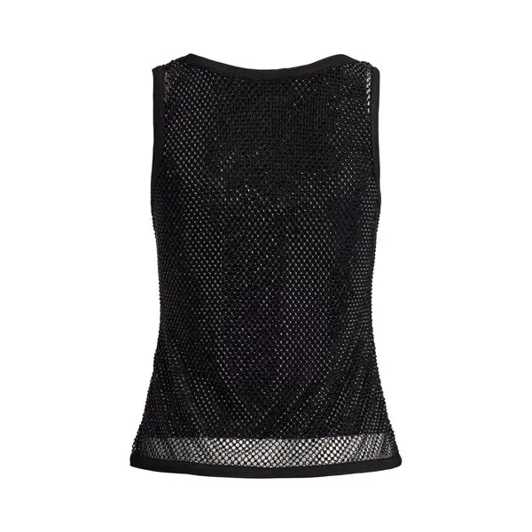 Ralph Lauren Melony Embellished Mesh Tank Top
