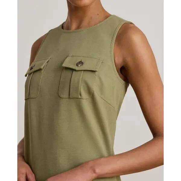 Ralph Lauren Sleeveless Utility Pocket Sheath Dress