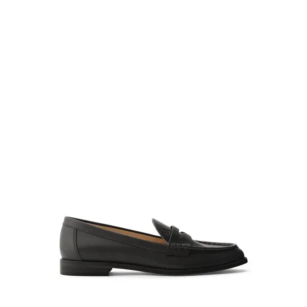 Ralph Lauren Wynnie Leather Loafer - Black