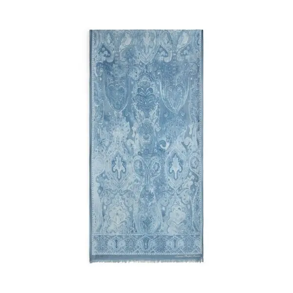 Ralph Lauren Paisley Wool-silk Scarf