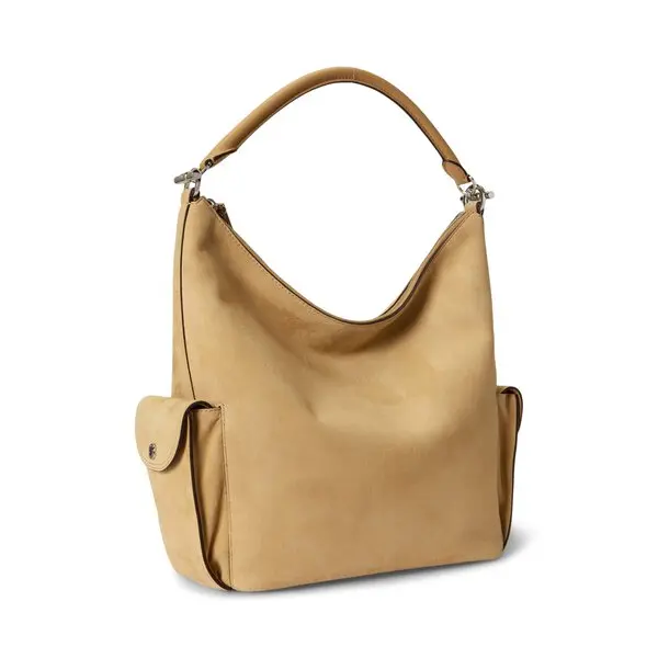 Ralph Lauren Suede Blaike Shoulder Bag