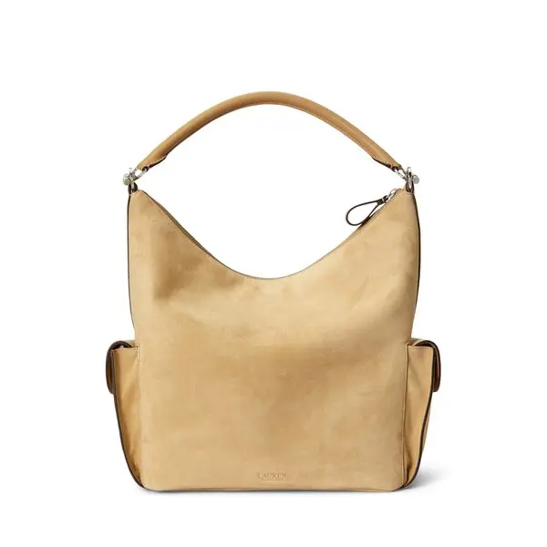 Ralph Lauren Suede Blaike Shoulder Bag
