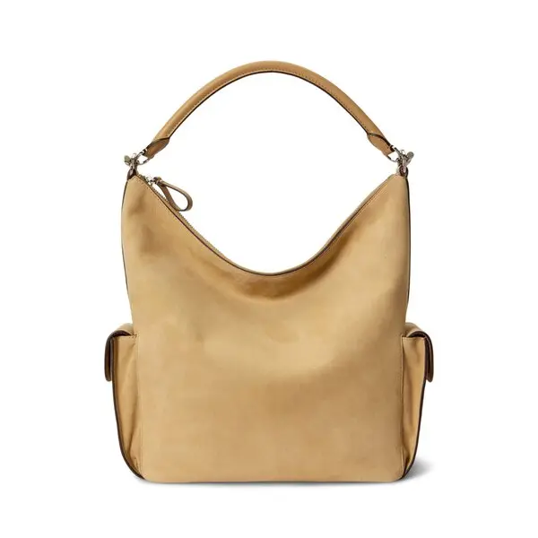 Ralph Lauren Suede Blaike Shoulder Bag