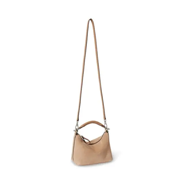 Ralph Lauren Suede Mini Blaike Shoulder Bag - Tan