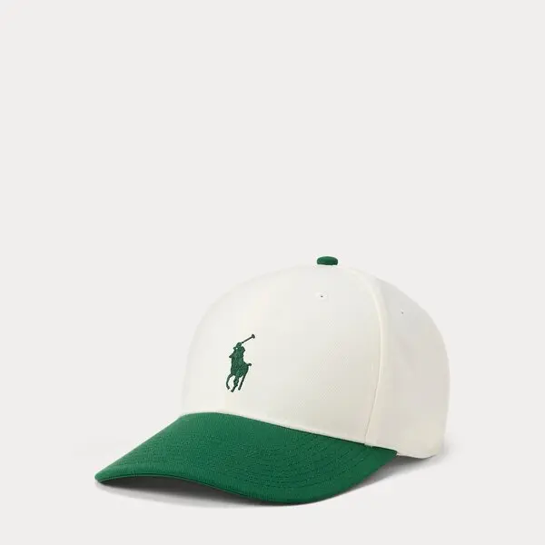 Ralph Lauren High-crown Twill Ball Cap - Paper White/new Forest