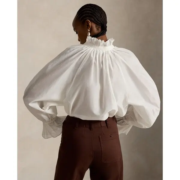 Ralph Lauren Cotton-silk Organdy Shirt - White