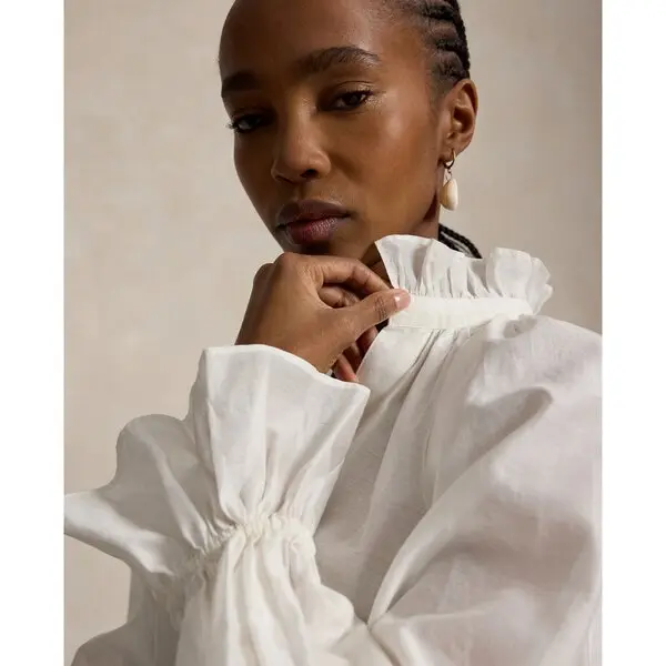 Ralph Lauren Cotton-silk Organdy Shirt - White