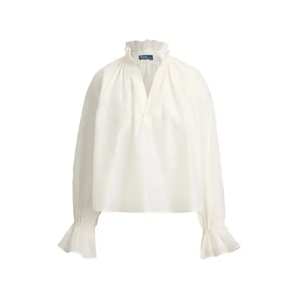Ralph Lauren Cotton-silk Organdy Shirt - White