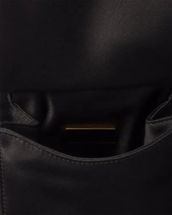 Prada Satin Mini Bag With Metal Hardware