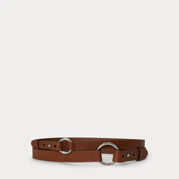 Ralph Lauren Leather O-ring Belt - Lauren Tan