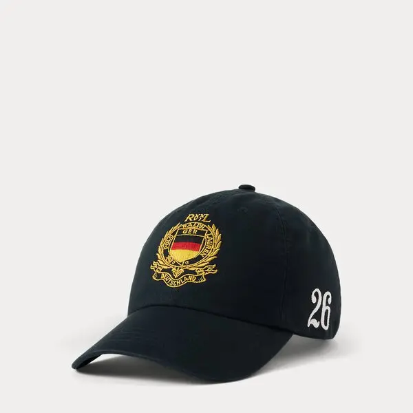 Ralph Lauren Cotton Twill Baseball Cap With Embroidered Emblem - Polo Black