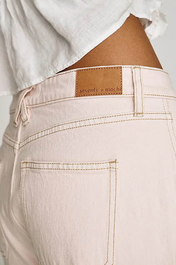 SEVENTY + MOCHI Mid-rise Wide-leg Jeans